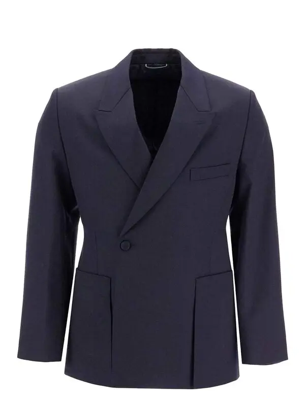 Dior Wool Blazer Jacket - Blue