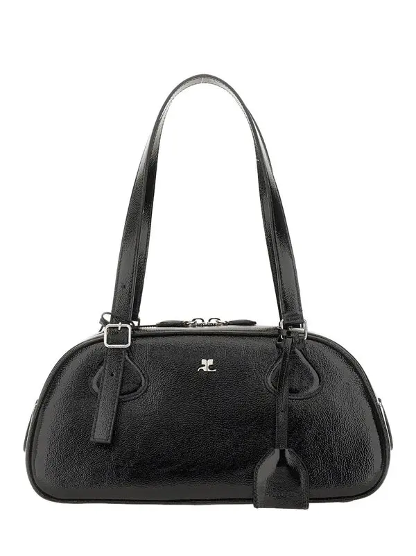 COURREGES Friday Medium Shoulder Bag - Black