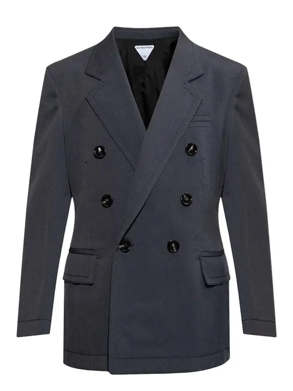 Bottega Veneta Wool Twill Blazer - Blue