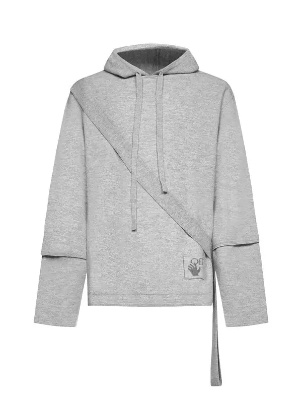 Off-White Wool Sweatshirt - Gray