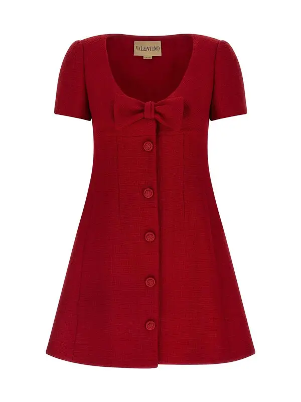 Valentino Garavani Bow Dress - Red