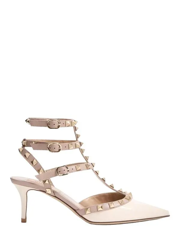 Valentino Garavani Rockstud Pumps - Cream