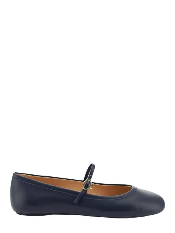 GIANVITO ROSSI Carla Ballerina Flats - Blue