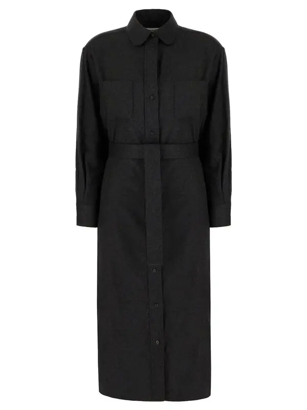 Thom Browne Belted Shirt Dress - Multicolor