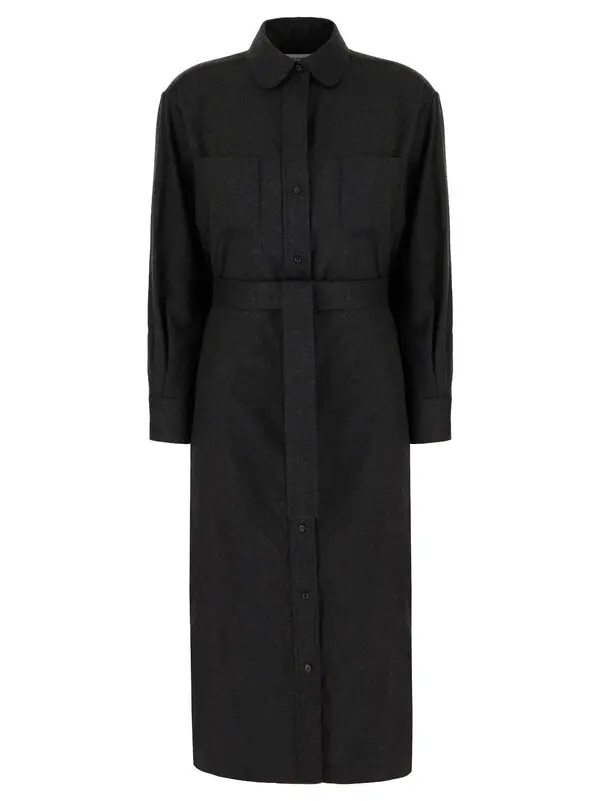 Thom Browne Belted Shirt Dress - Multicolor