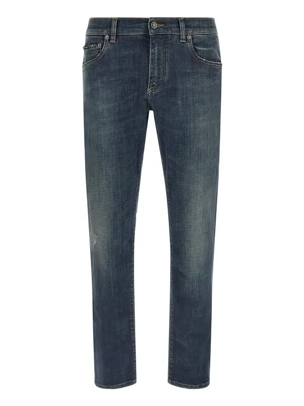Dolce & Gabbana Distressed Denim Jeans - Blue