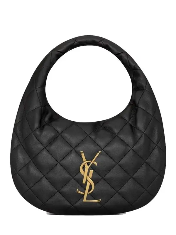 Saint Laurent Icarino Quilted Handbag - Black