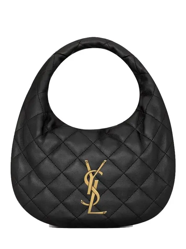 Saint Laurent Quilted Icarino Handbag - Black