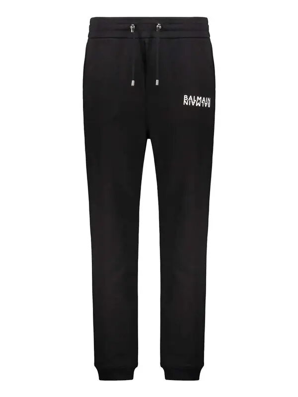 Balmain Logo Jogging Pants - Black