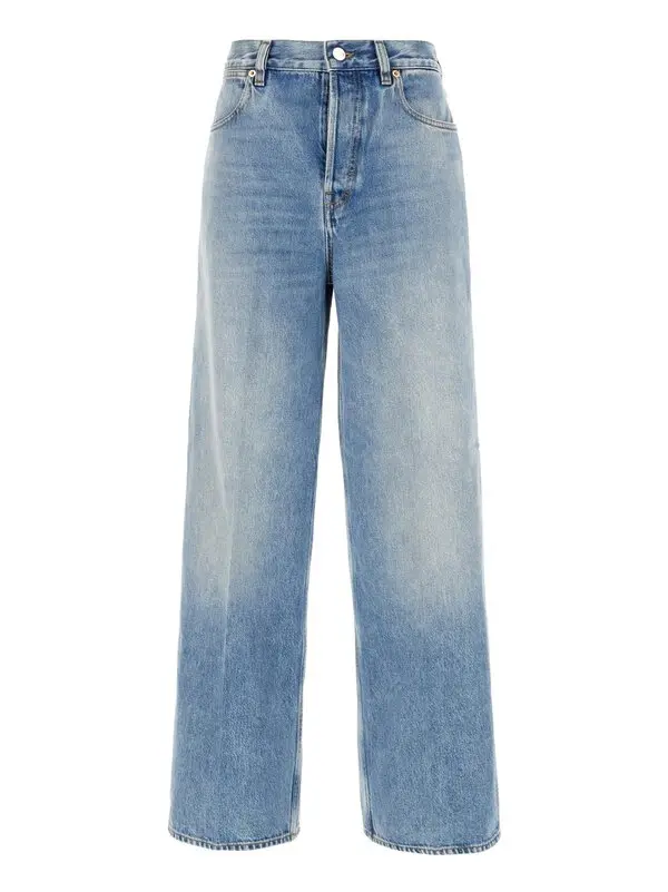 Gucci Wide Leg Jeans - Multicolor