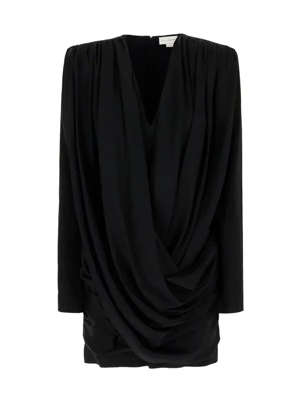 Stella McCartney Draped Long Sleeve Dress - Multicolor