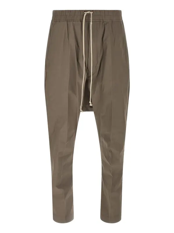Rick Owens Drawstring Long' Pants - Gray