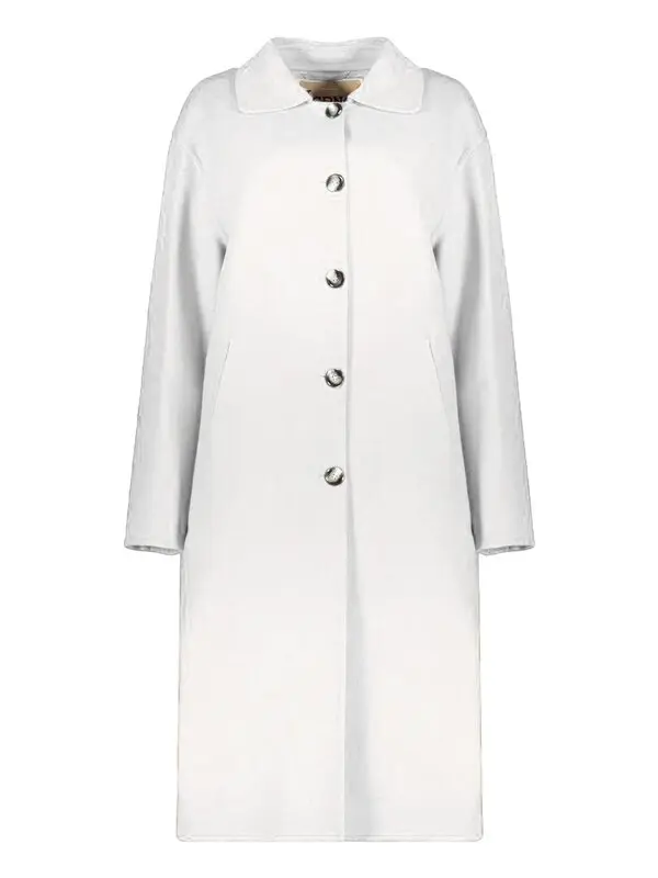 Herno Wool Coat - White