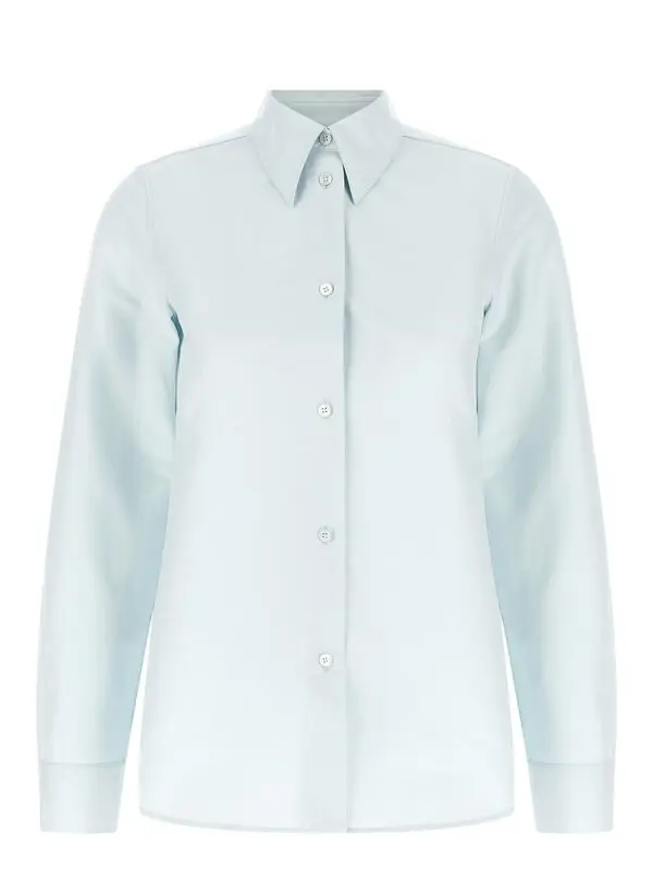 JIL SANDER Double Cotton Shirt - Blue