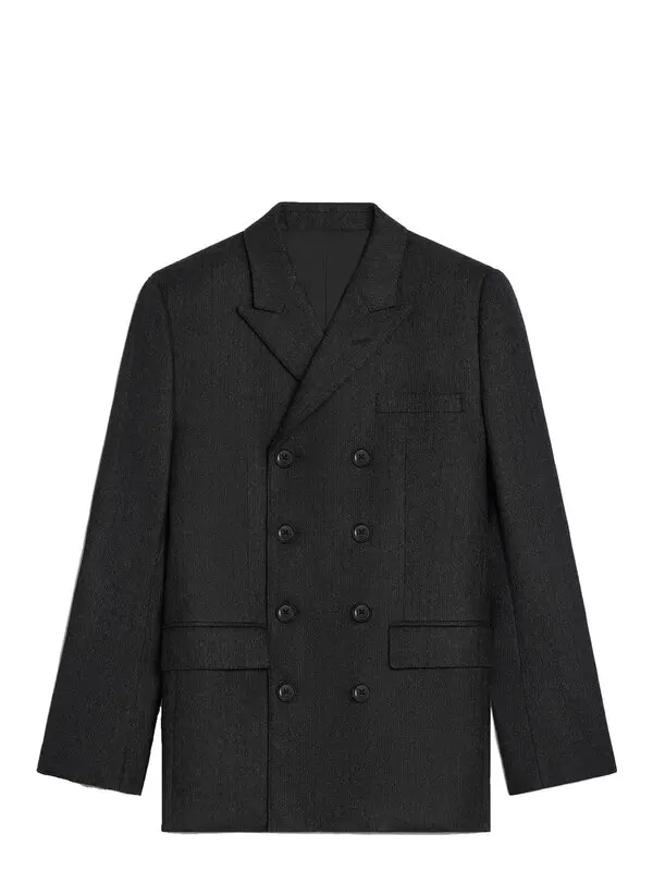 Celine Wool Blazer Jacket - Gray