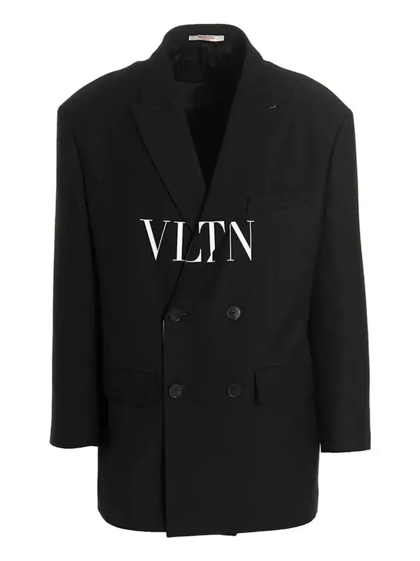 Valentino Garavani Double-breasted Blazer Jacket - Black