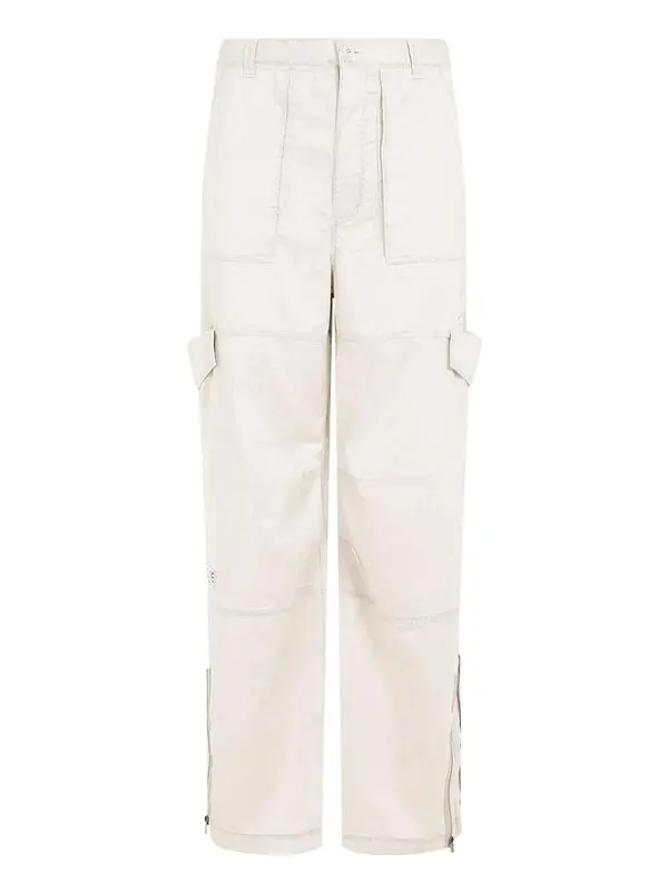 Acne Studios Wide Leg Cargo Pants - Cream