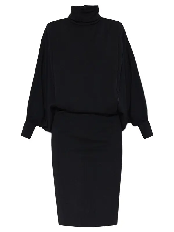 Saint Laurent Wool Dress - Black