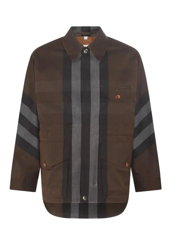Burberry Parka Jacket - Brown