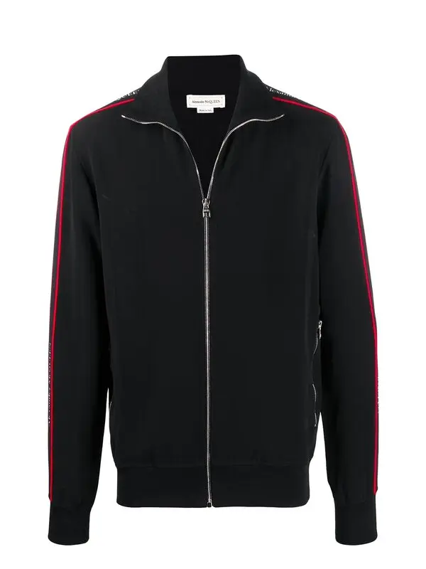 Alexander McQueen Logo Zipped Sweatshirt - Black