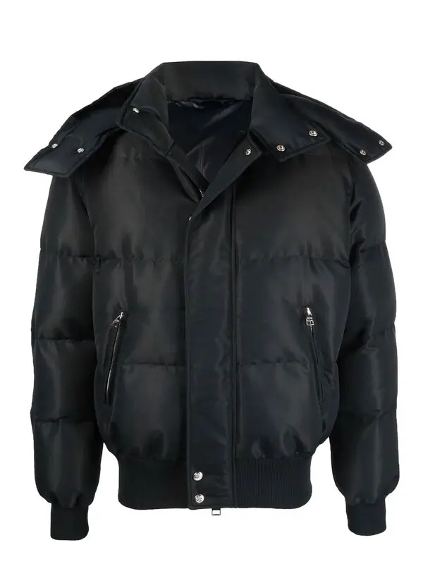 Alexander McQueen Padded Bomber Jacket - Black