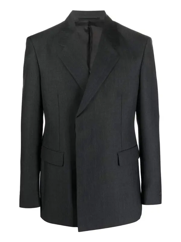 Prada Double-breasted Wool Jacket - Gray
