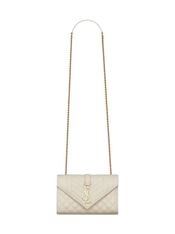 Saint Laurent Envelope Small Bag - Cream