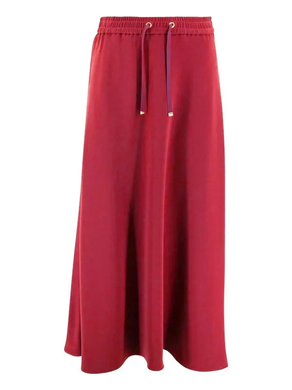 Herno Elastic Waist Midi Skirt - Red