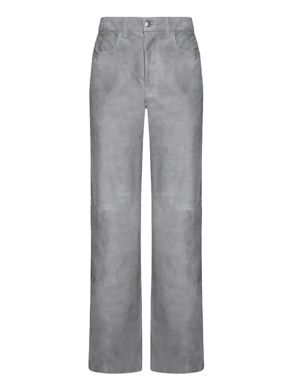 Amiri Leather Pants - Gray