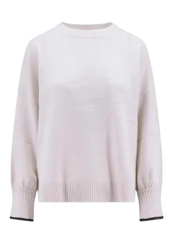 Brunello Cucinelli Cashmere Sweater - White