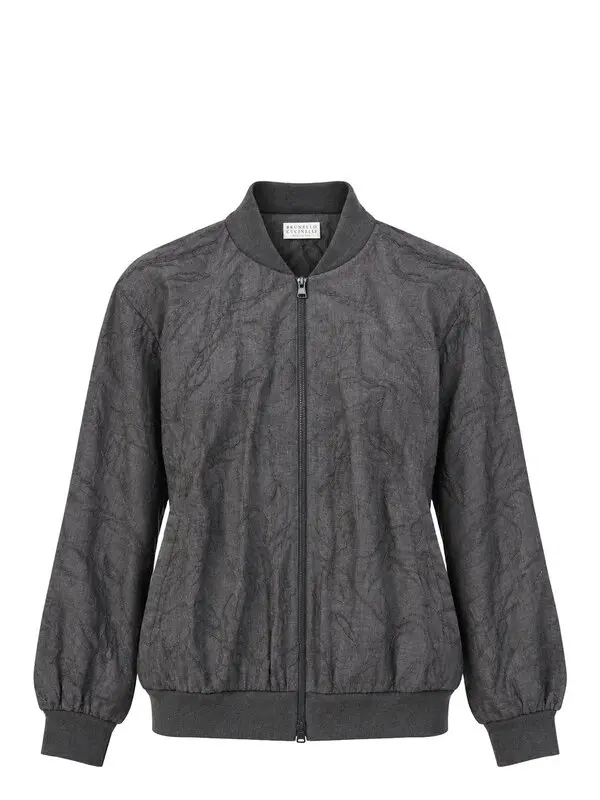 Brunello Cucinelli Wool Jacket - Gray