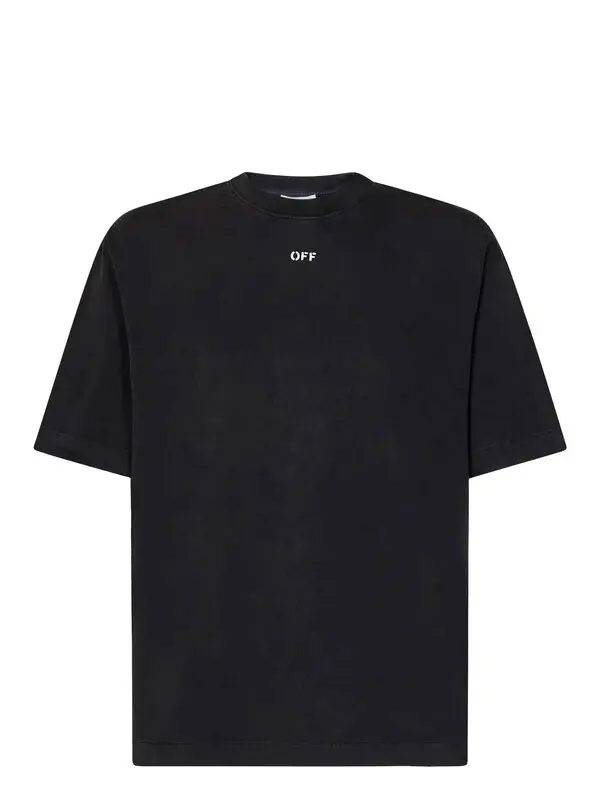 Off-White S.matthew Skate Logo-print T-shirt - Black