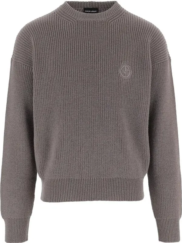 Giorgio Armani Virgin Wool Sweater - Gray