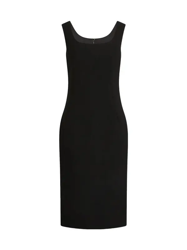 Dolce & Gabbana Abito Tubino In Lana - Black
