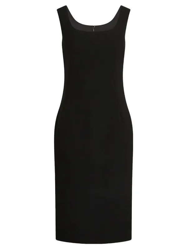 Dolce & Gabbana Wool Sheath Dress - Black
