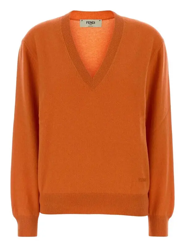Fendi Stretch Cashmere Sweater - Orange