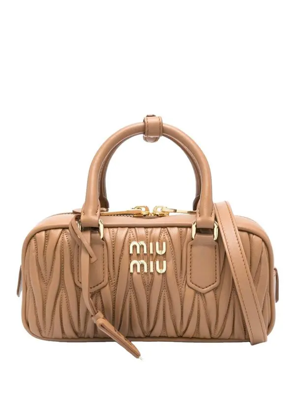 Miu Miu Arcadie Regular Matelassé Nappa Leather Bag - Multicolor