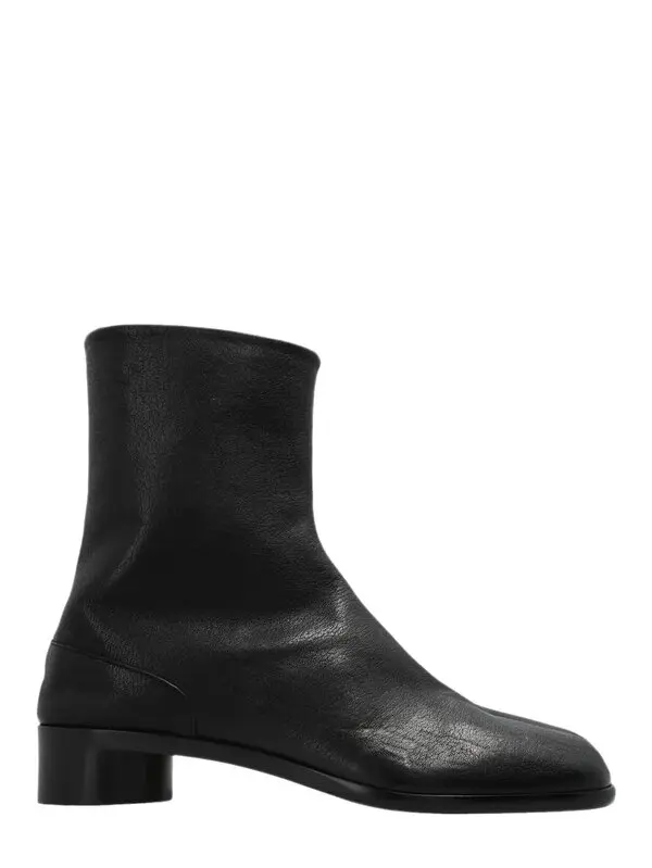 MAISON MARGIELA Leather Tabi Ankle Boot - Black
