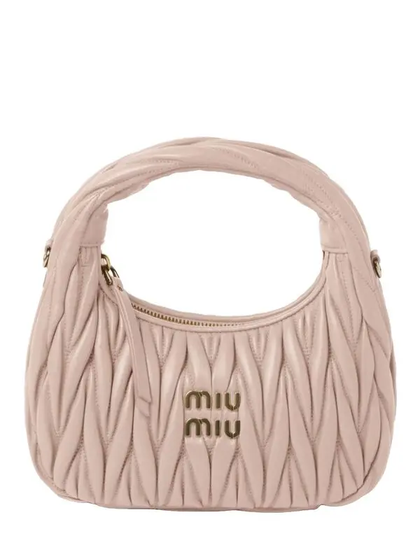 Miu Miu Wander Matelassé Nappa Leather Hobo Bag - Multicolor