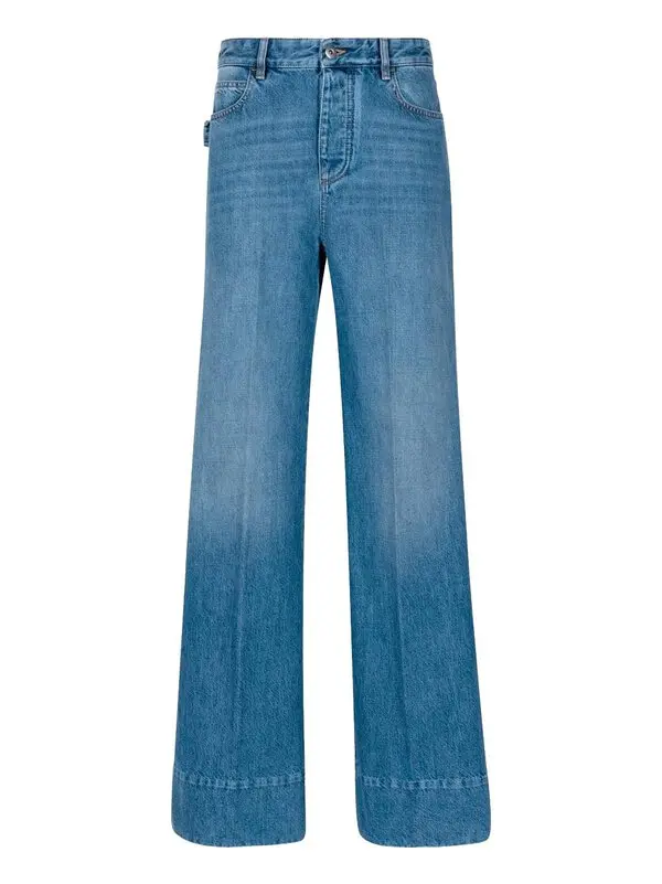 Bottega Veneta Wide Leg Vintage Jeans - Blue