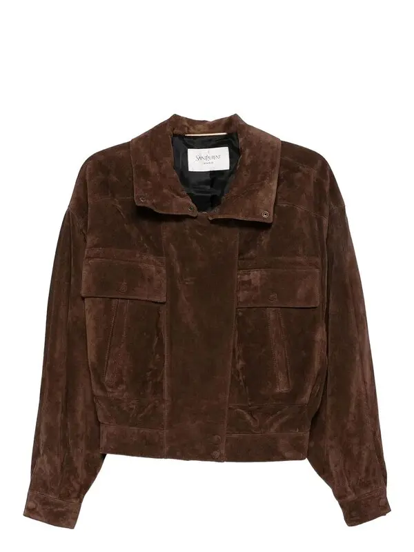 Saint Laurent Vintage Split Leather Jacket - Brown