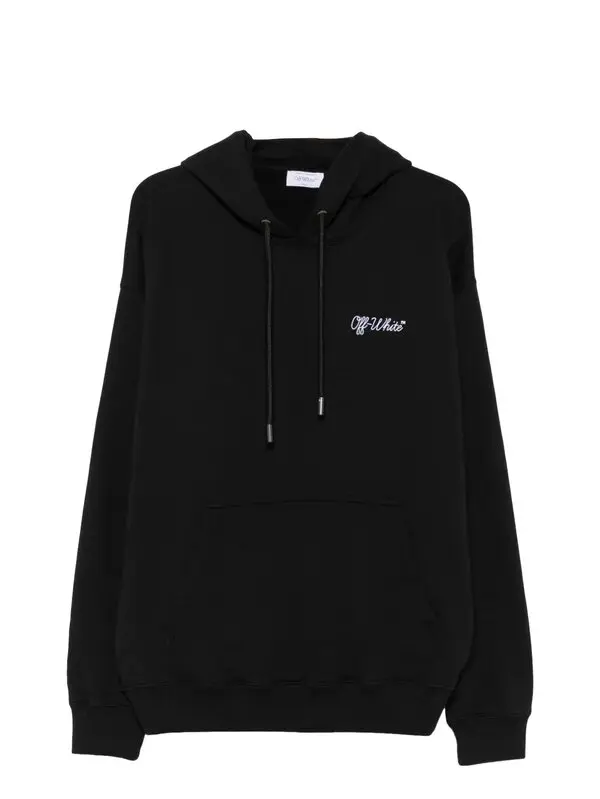 Off-White Script Logo Skate Hoodie - Black