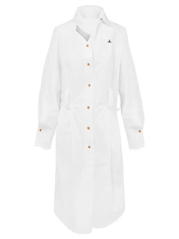 VIVIENNE WESTWOOD Drunken Shirt Dress - White