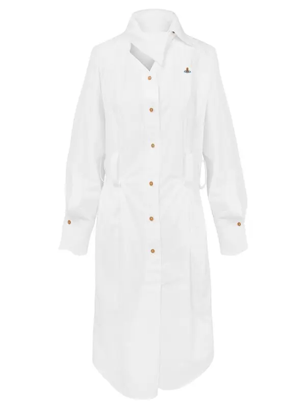 VIVIENNE WESTWOOD Cotton Shirt Dress - White