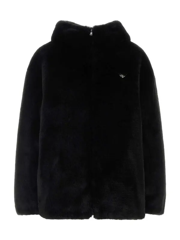 Prada Eco Fur Reversible Jacket - Black