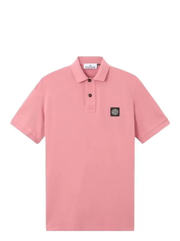 Stone Island Slim Fit Cotton Piqué Polo Shirt - Multicolor