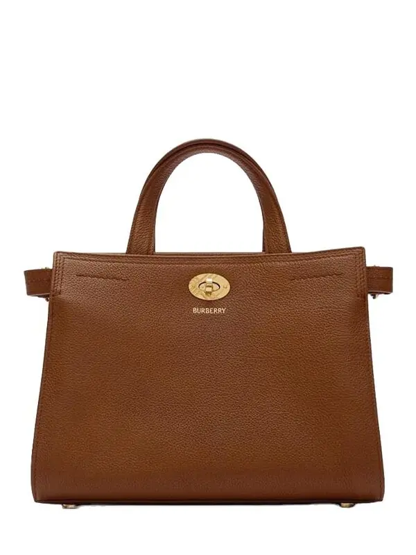Burberry Mini Cotswolds Check Tote Bag - Brown