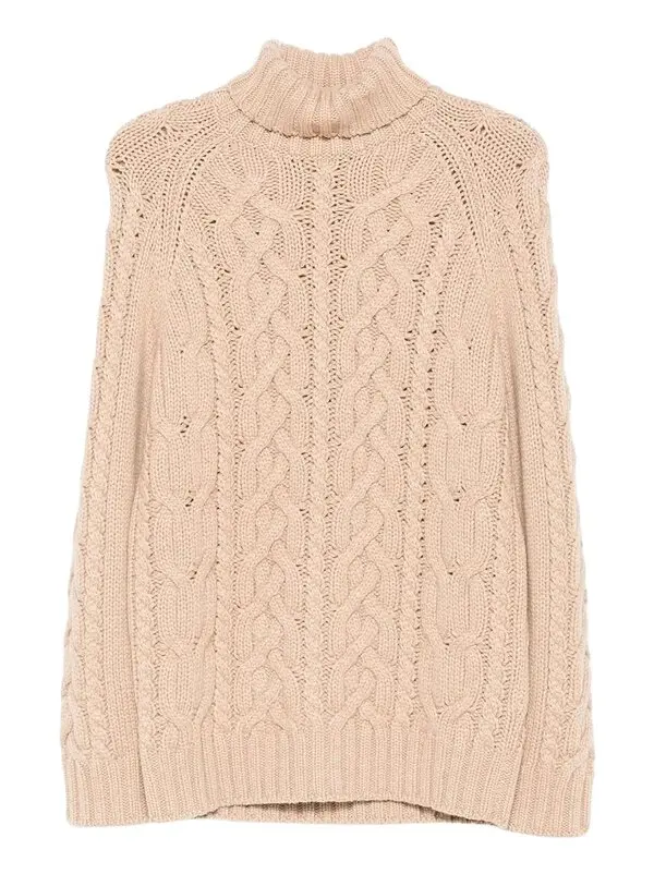 Brunello Cucinelli Cable-knit Cashmere Roll-neck Sweater - Multicolor