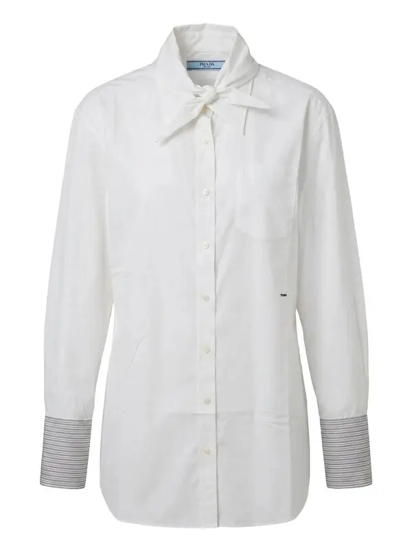 Prada Cotton Camicia - White