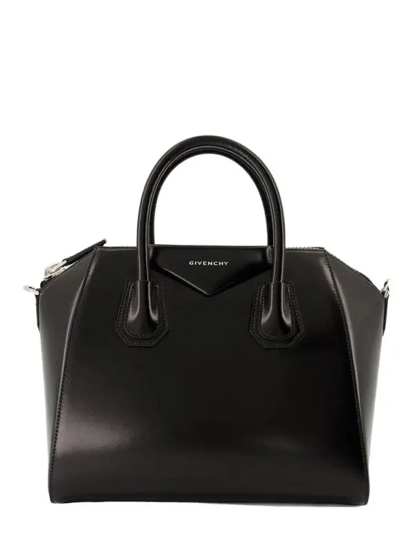 Givenchy Small Antigona Bag In Box Leather - Black